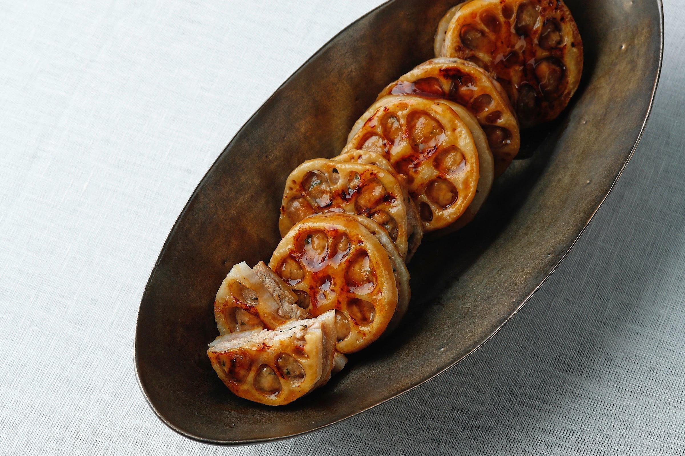 Pan-Fried Stuffed Lotus Root (Lotus Root Sandwich) – Anaori